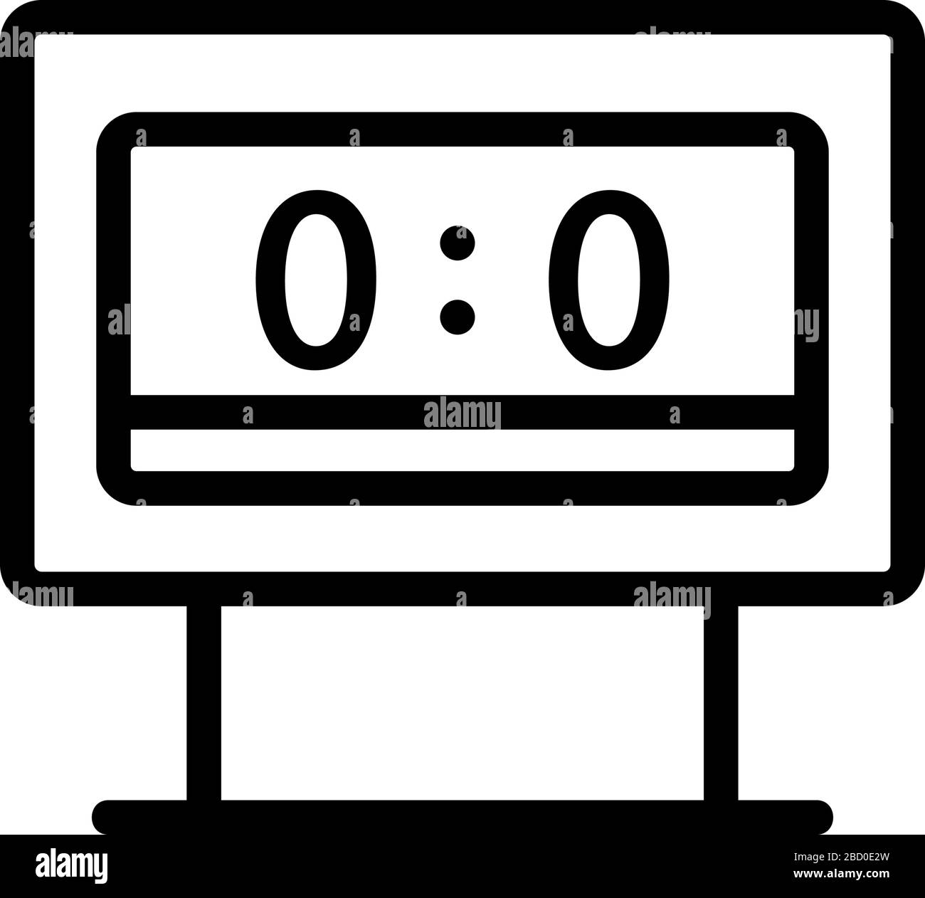 scoreboard stadium icon vector outline illustration Stock Vector Image ...