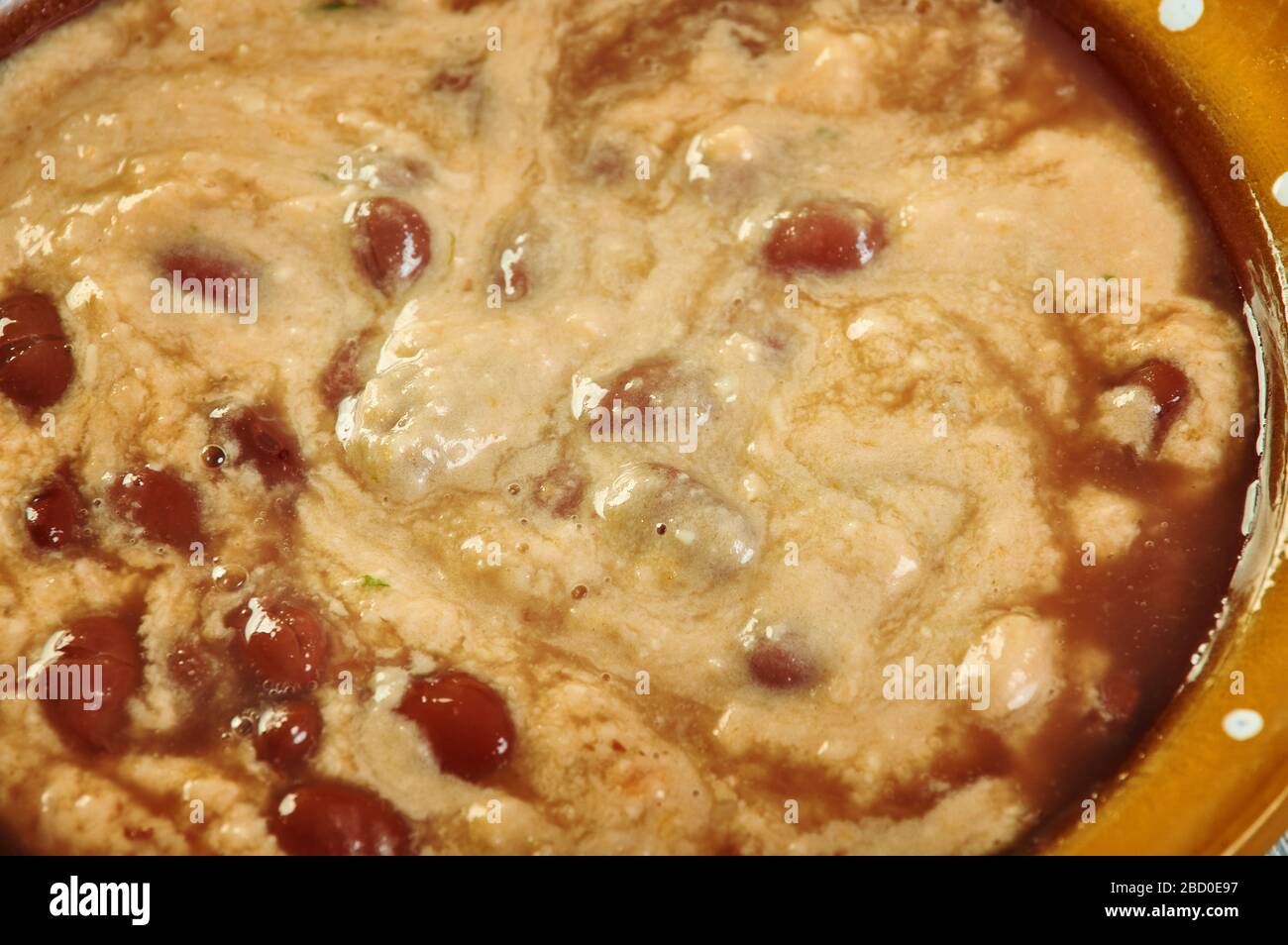 Ultimate Queso Bean Dip Refried Bean And Cheese Dip Stock Photo Alamy