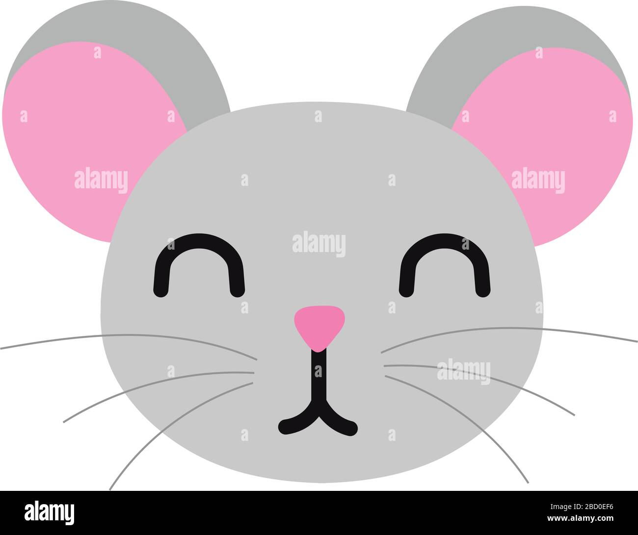 cute little mouse animal flat style Stock Vector Image & Art - Alamy