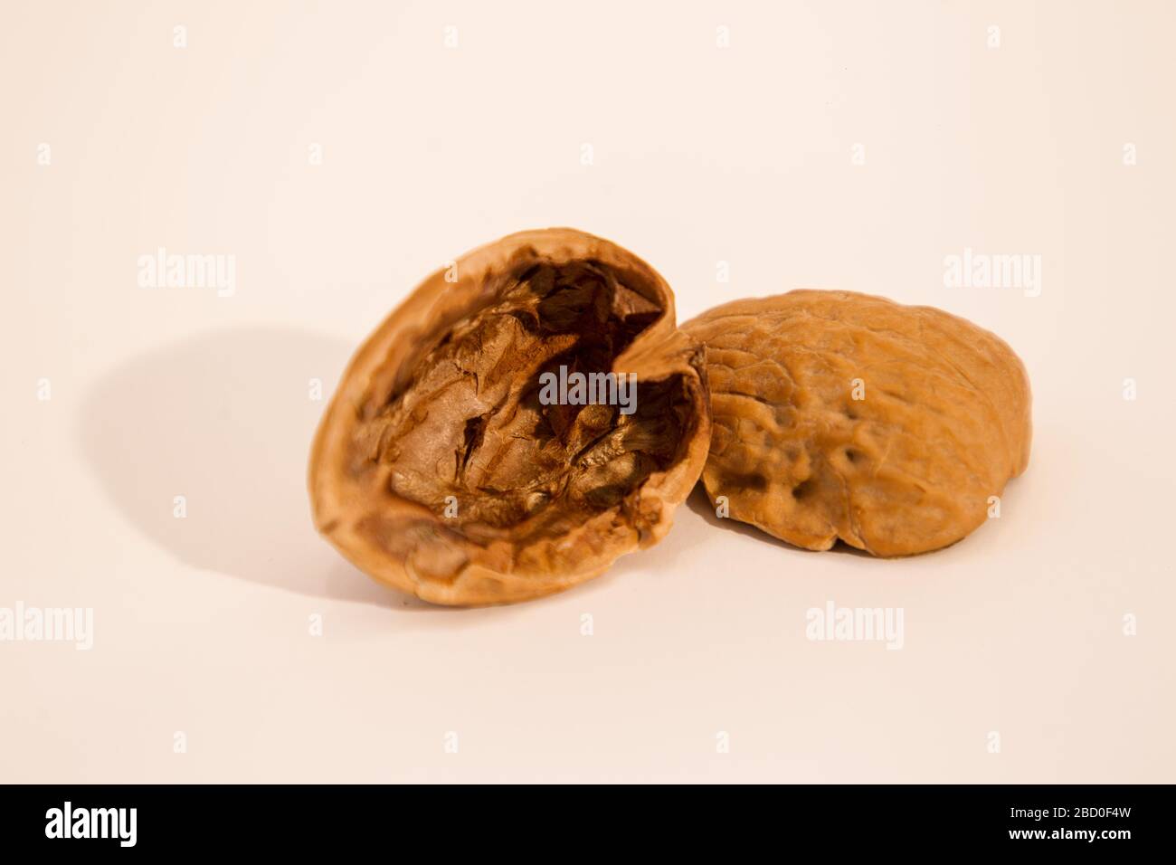 nuts with shell and without Stock Photo - Alamy