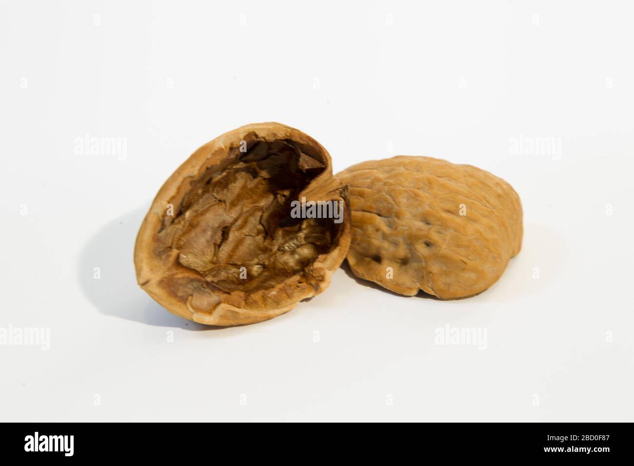 nuts with shell and without Stock Photo - Alamy
