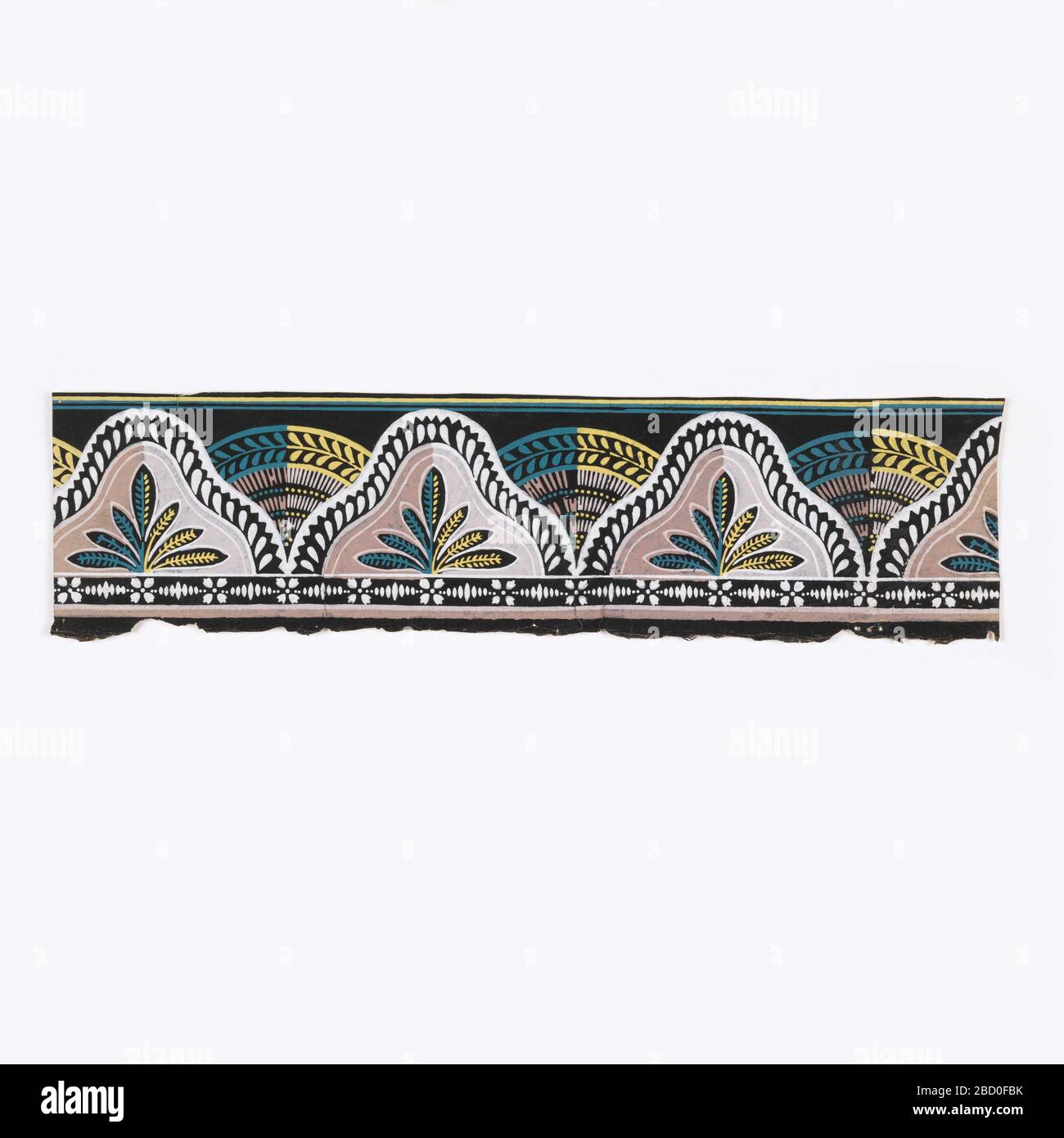 Border. Research in ProgressA single row of ogival shapes with twisted ...