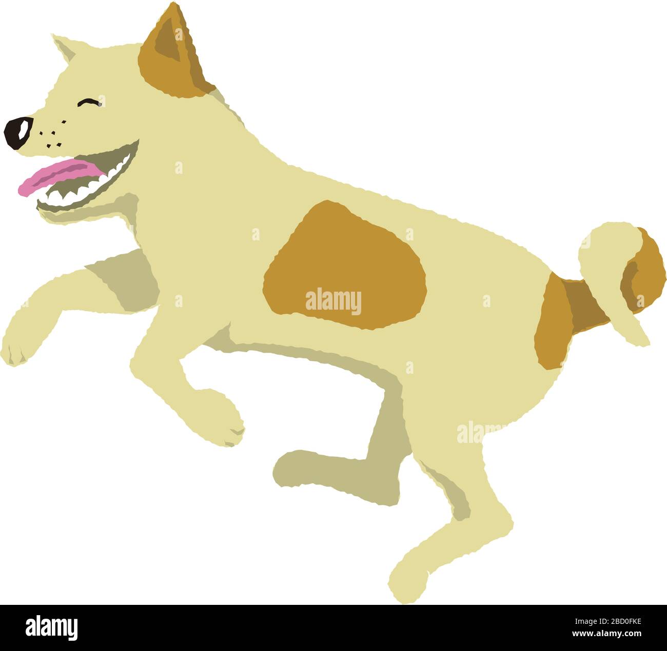 running dog vector illustration Stock Vector Image & Art - Alamy