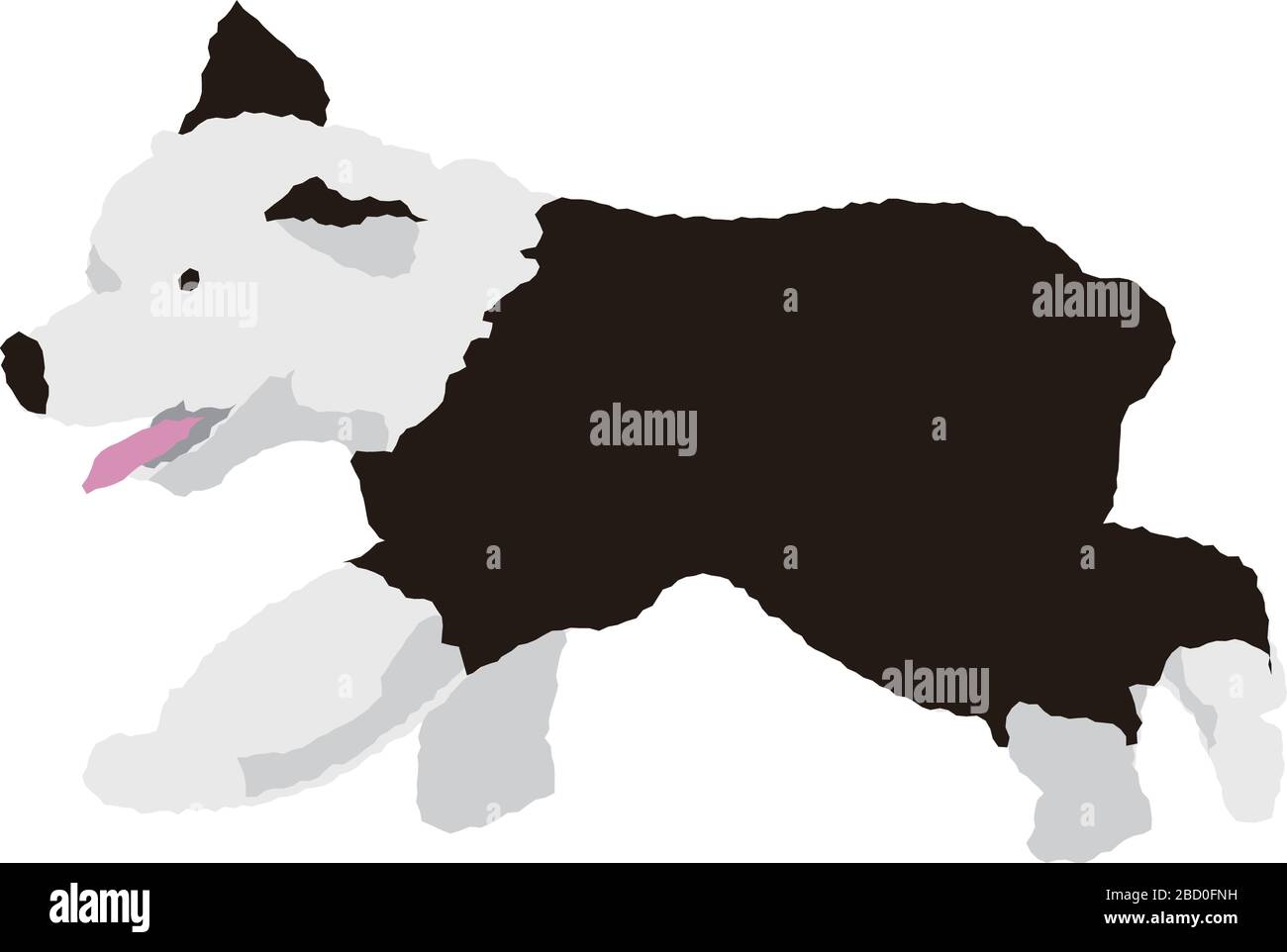 running dog vector illustration Stock Vector Image & Art - Alamy
