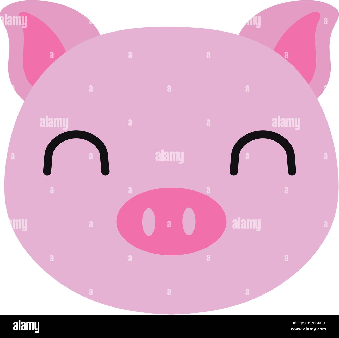 cute little piggy flat style icon Stock Vector Image & Art - Alamy