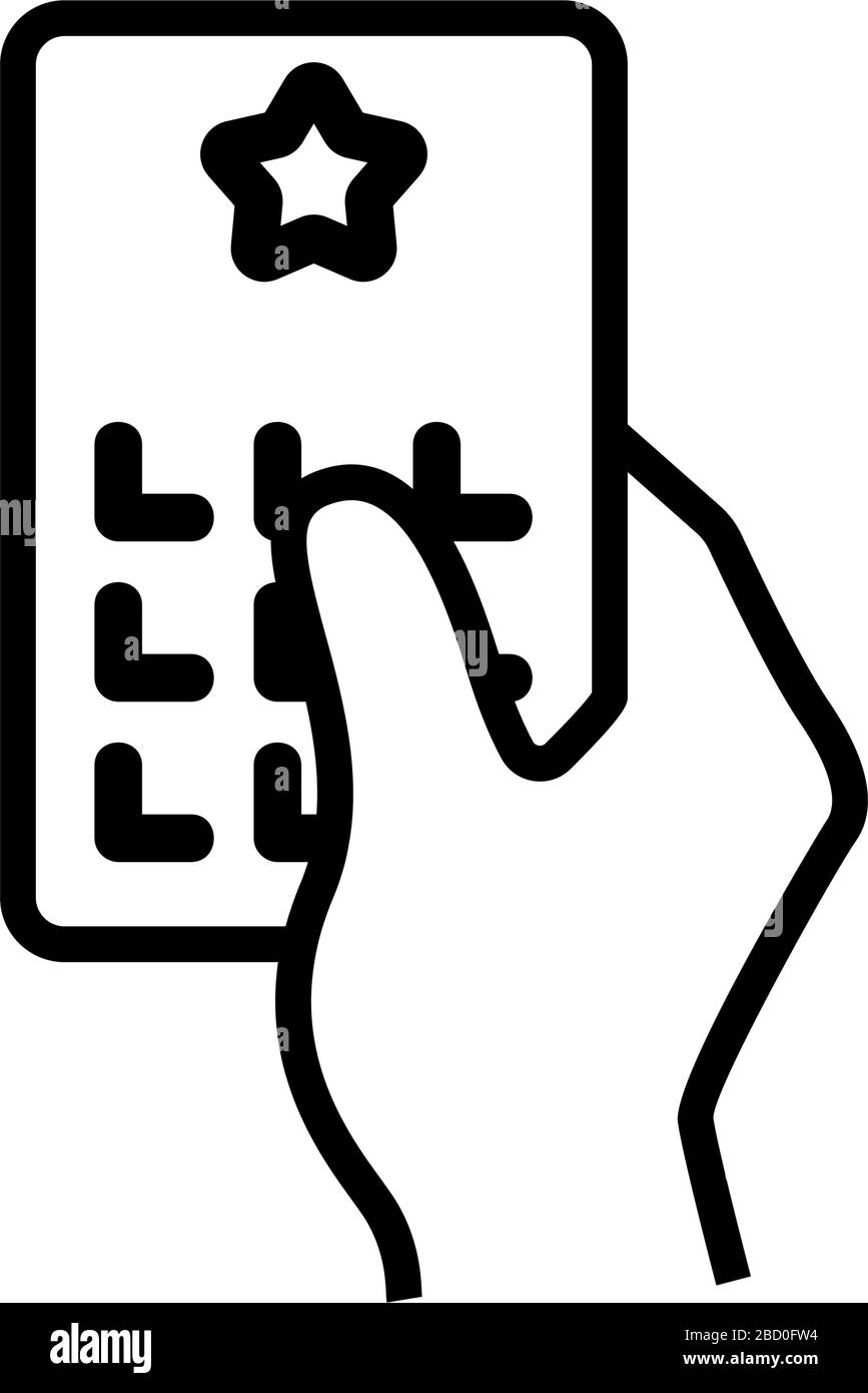 lottery ticket icon vector outline illustration Stock Vector Image ...