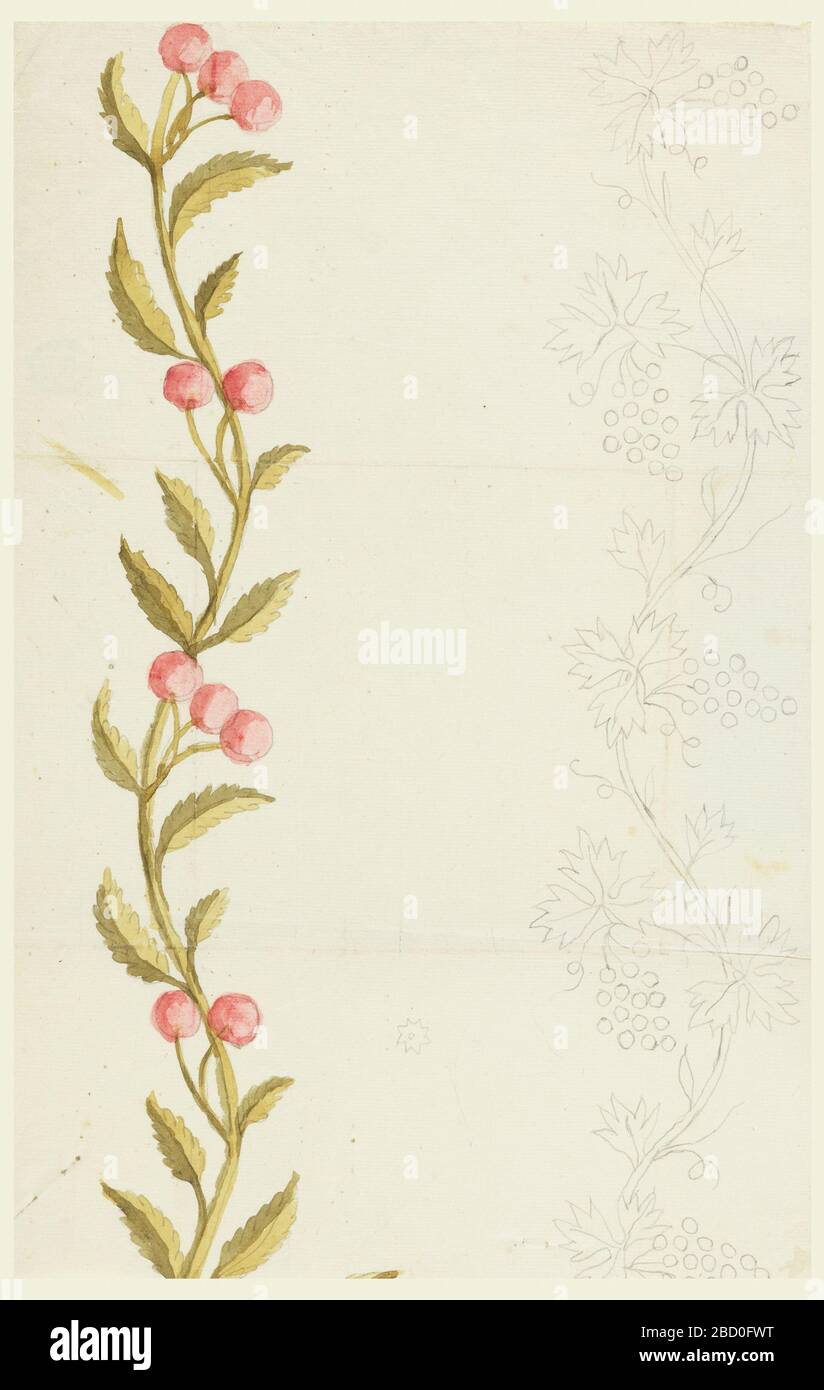 Sketch and Design for Woven or Embroidered Borders. Research in ...