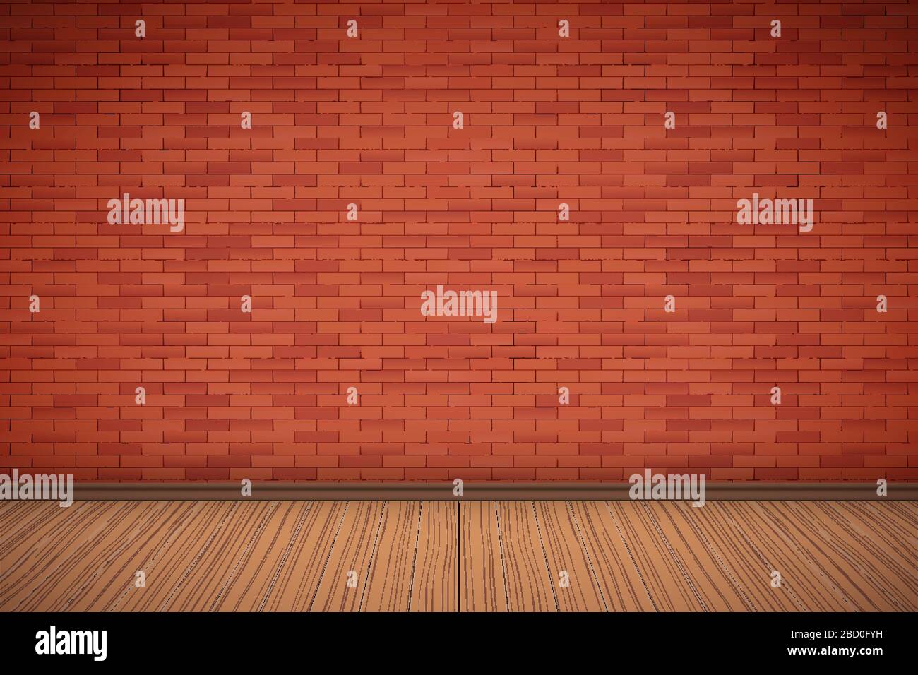 Red brick wall room Stock Vector Image & Art - Alamy