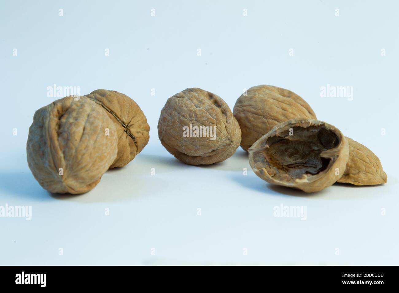 nuts with shell and without Stock Photo - Alamy