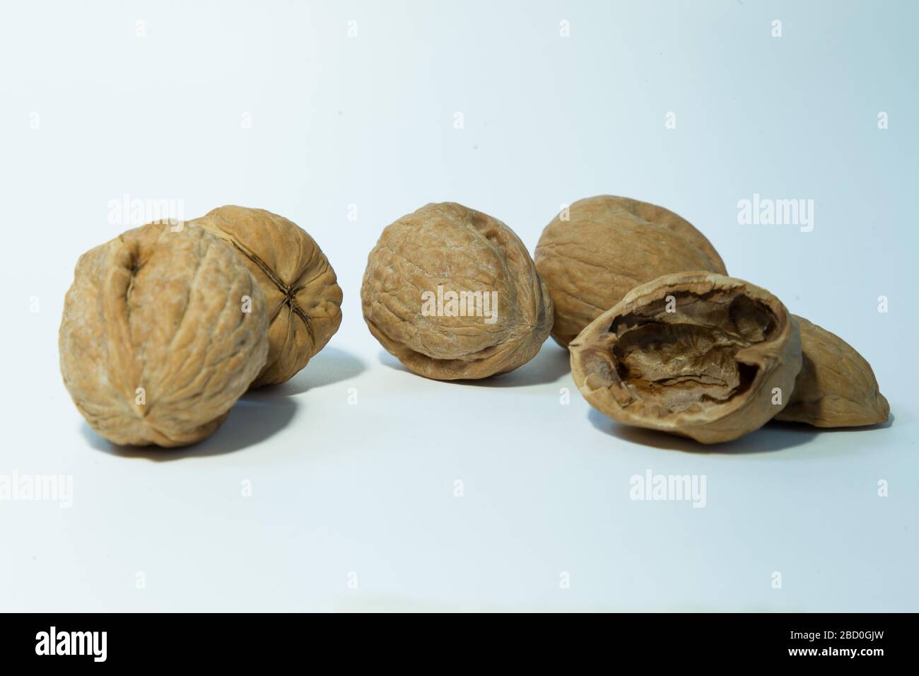 nuts with shell and without Stock Photo - Alamy