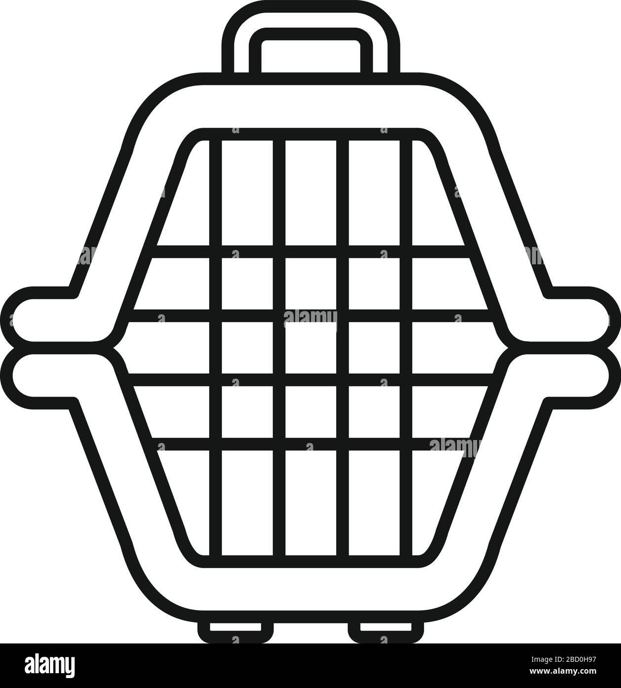 Dog portable box icon. Outline dog portable box vector icon for web ...