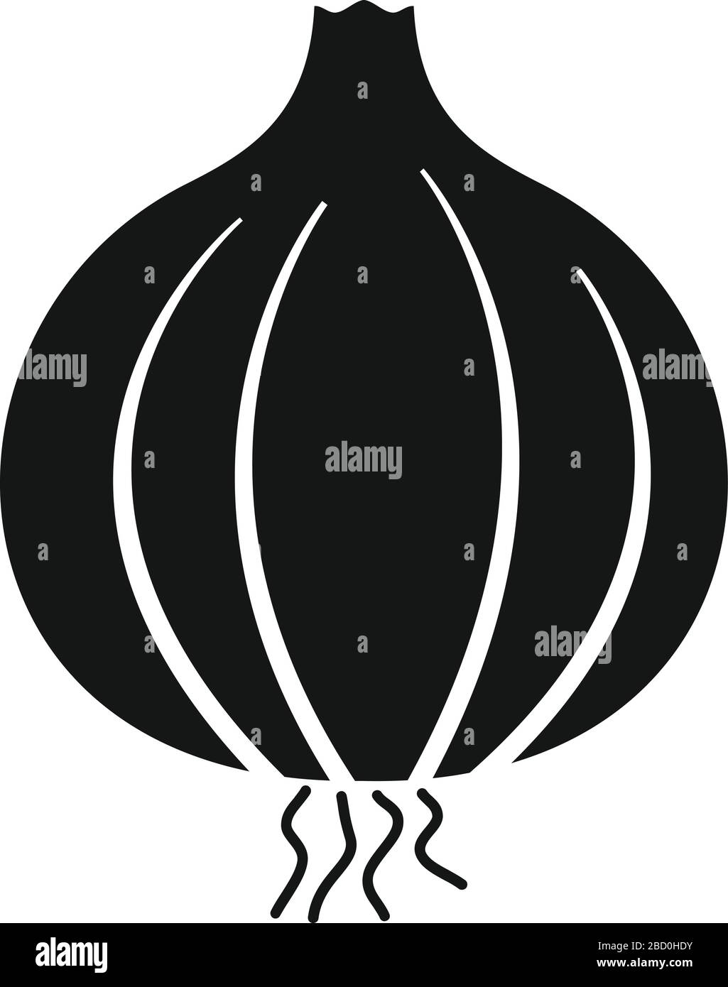 Farm onion icon. Simple illustration of farm onion vector icon for web ...