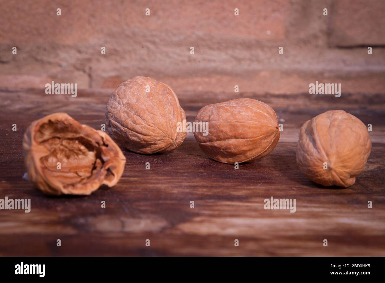 nuts with shell and without Stock Photo - Alamy