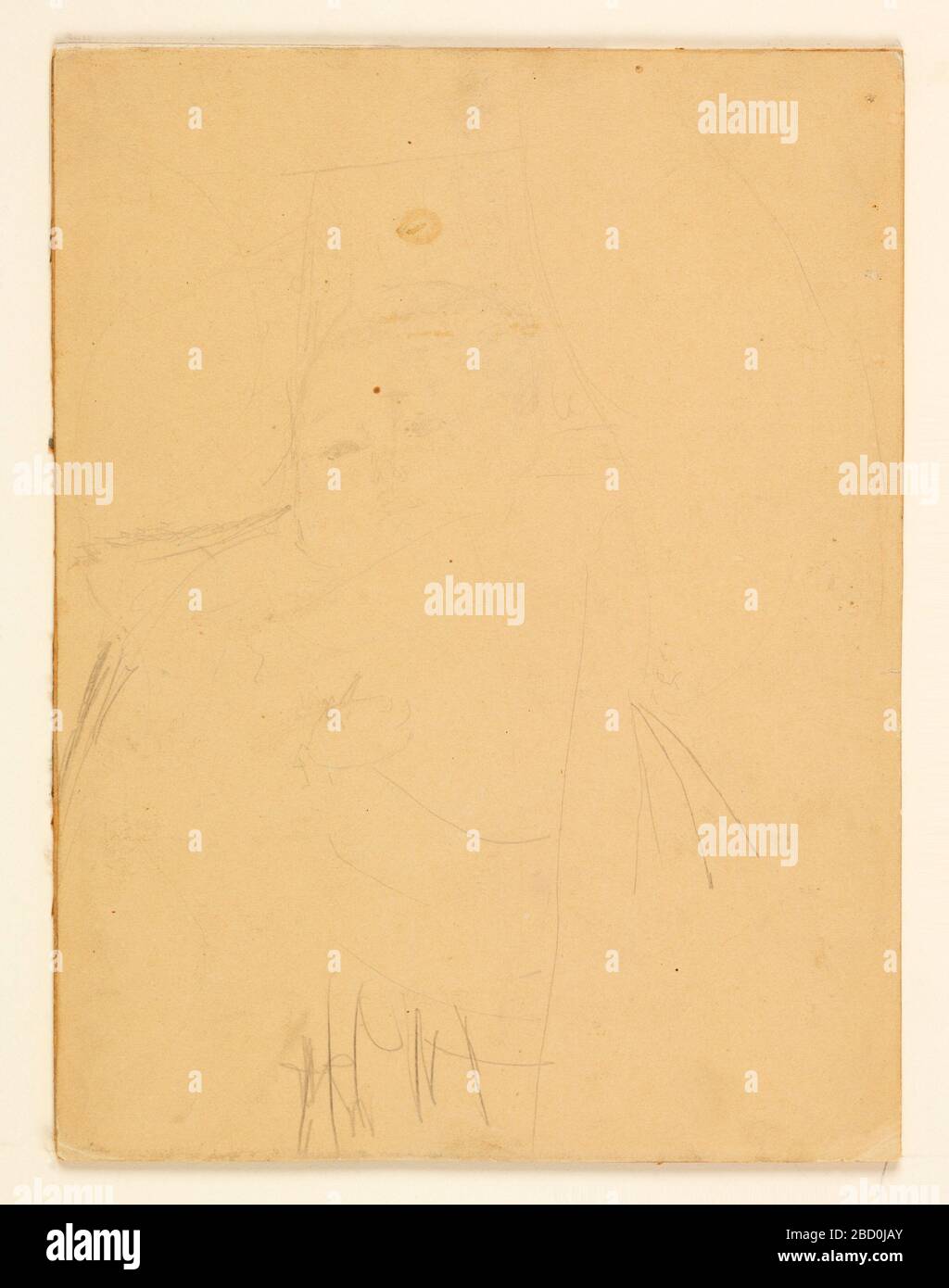 Child. Research in ProgressVery faint drawing of a child's face. The ...