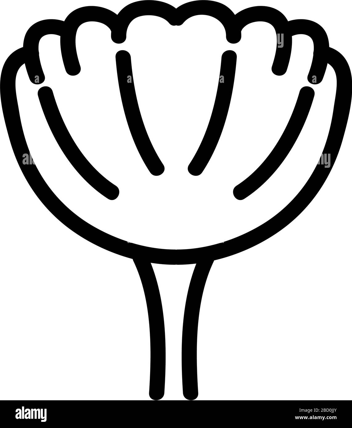 the poppy plant flower icon vector outline illustration Stock Vector ...