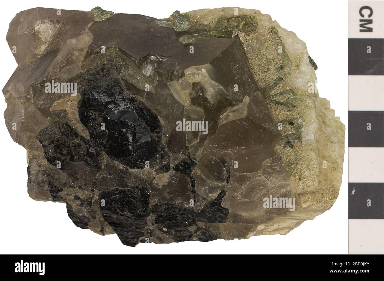 Silicate Minerals Schorl and Elbaite. EO 041981 Cyclosilicate Mineral ...