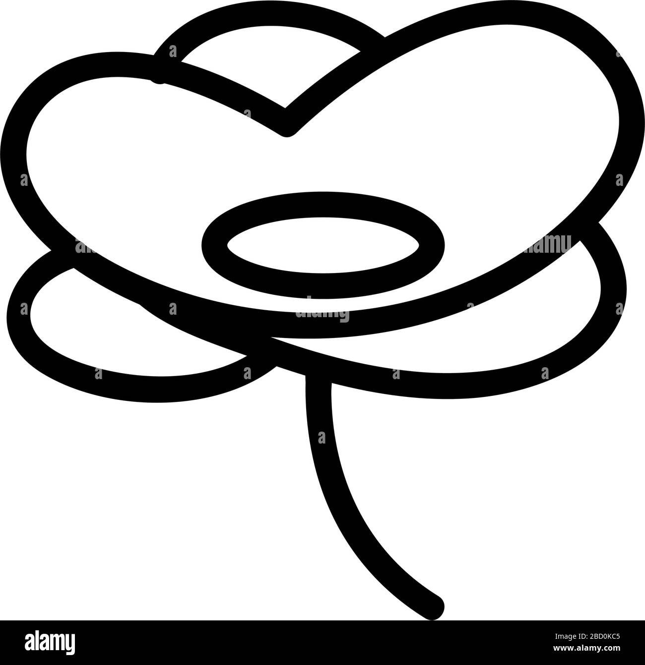 the poppy plant flower icon vector outline illustration Stock Vector ...