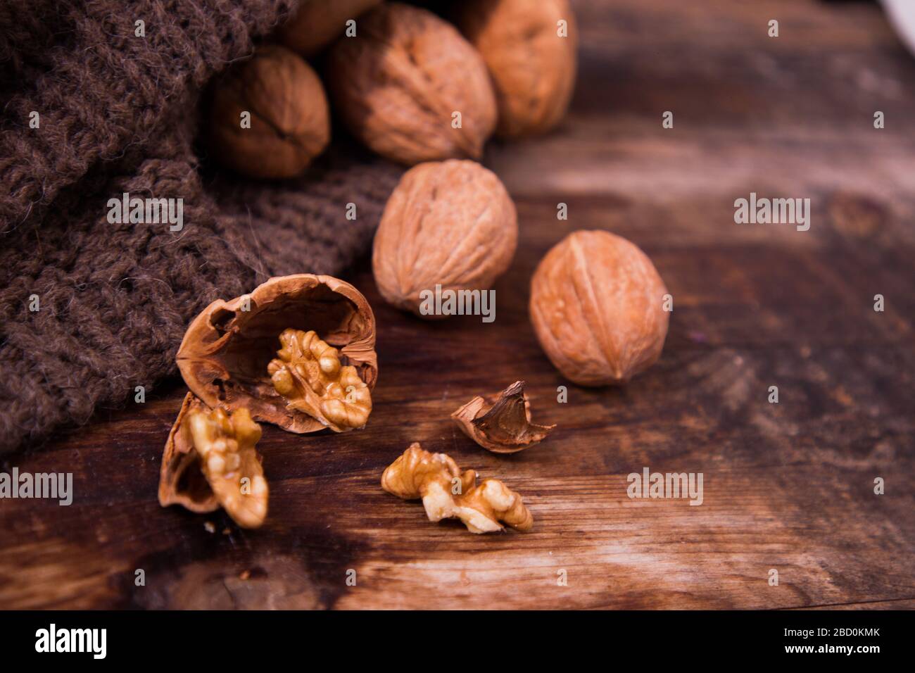 nuts with shell and without Stock Photo - Alamy