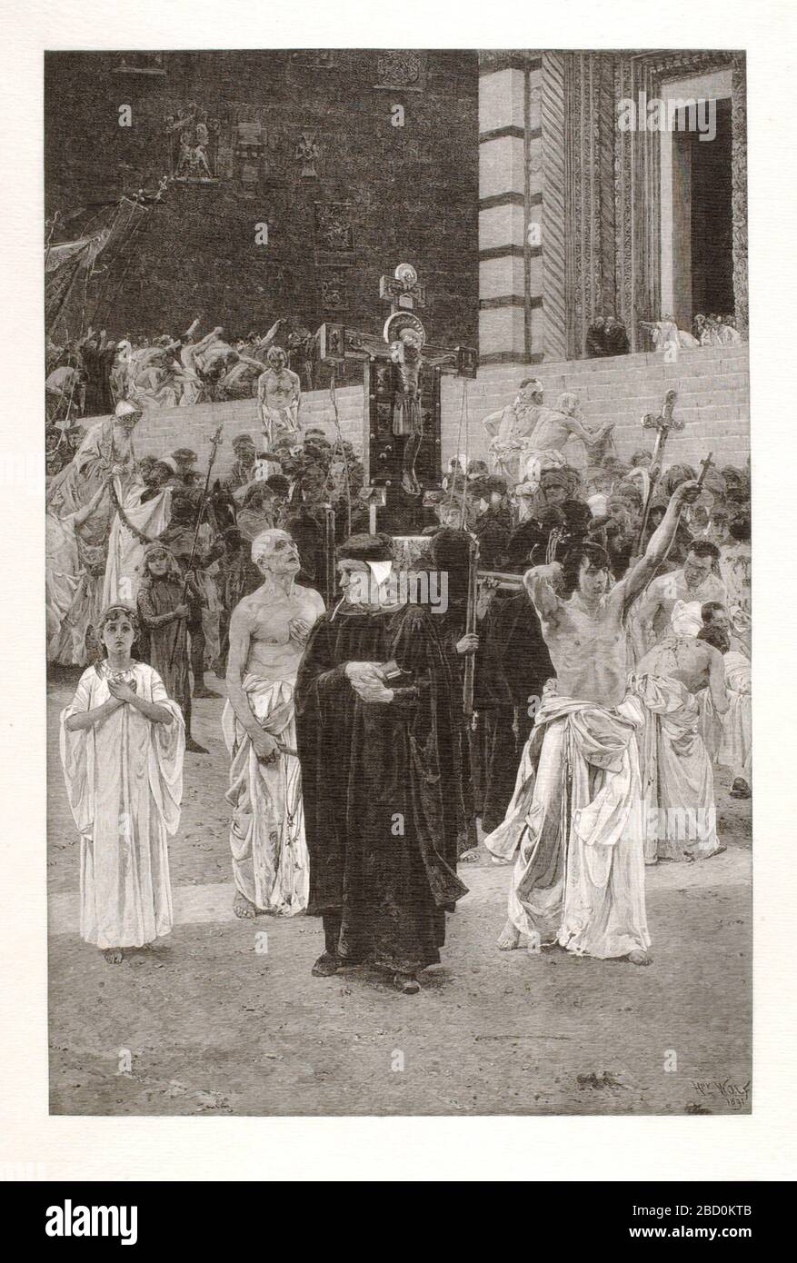 The Flagellants detail Stock Photo - Alamy