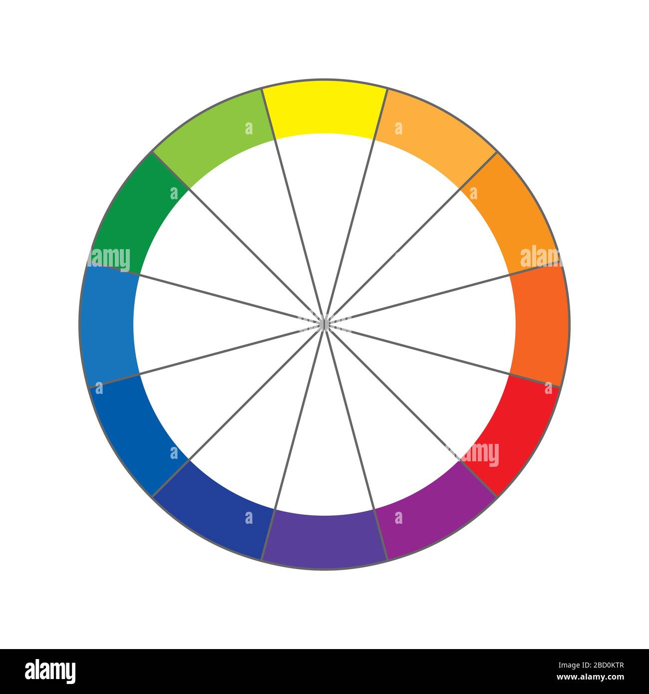 Color wheel or color circle with twelve colors Stock Vector Image & Art ...