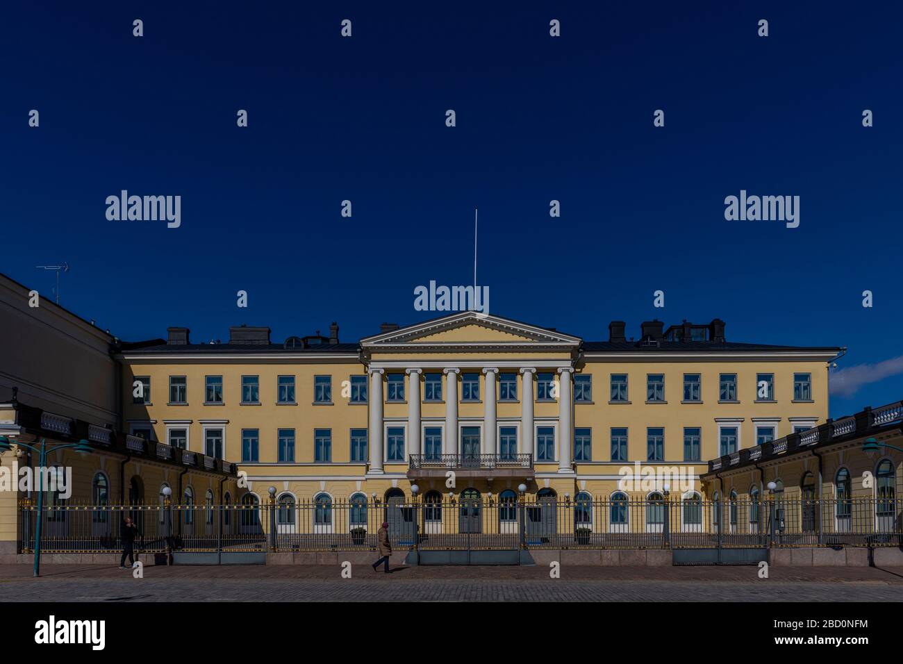 Finlands presidents ceremonial palace is located downtown Helsinki. The ...