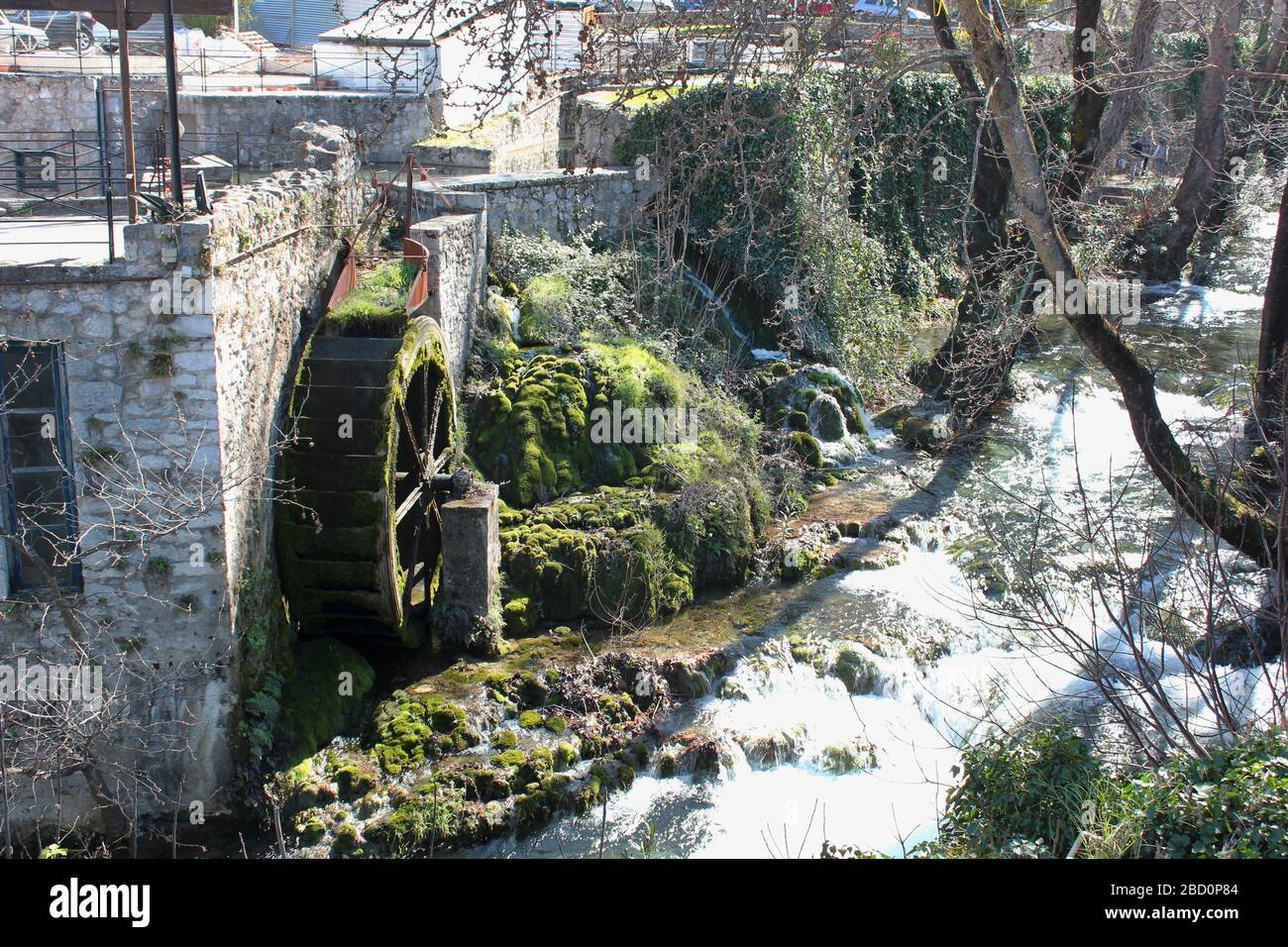 Springs of Kryas in Livadeia Boeotia Greece Stock Photo - Alamy