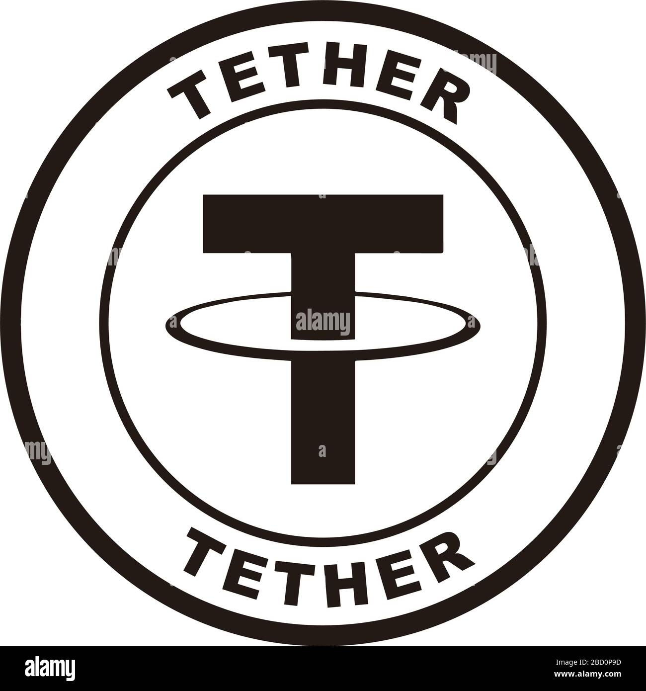Tether icon hi-res stock photography and images - Alamy