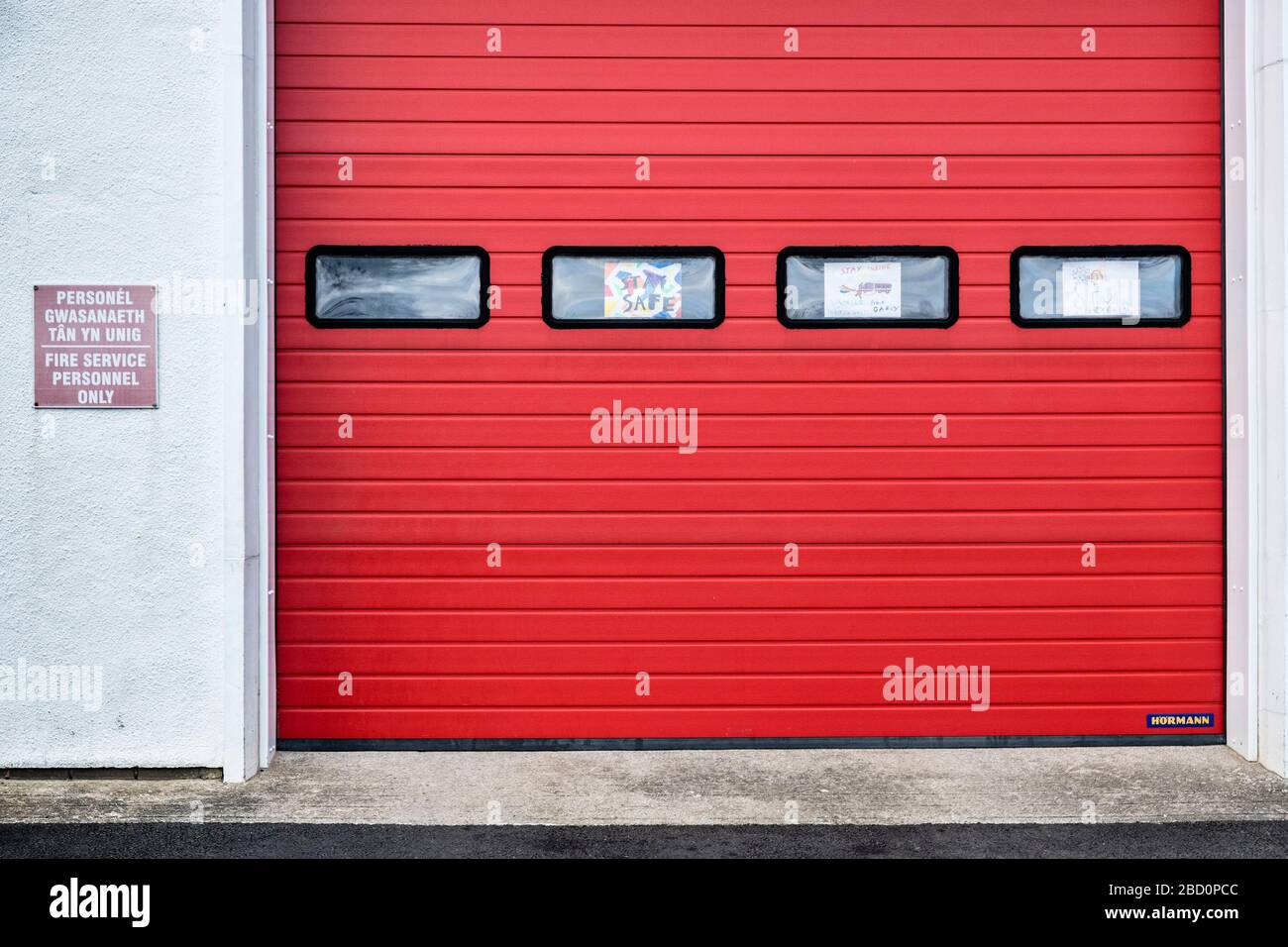 Posters by local children supporting the NHS during the pandemic, in ...