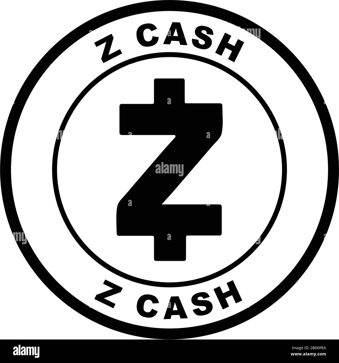 Z cash vector vectors hi-res stock photography and images - Alamy