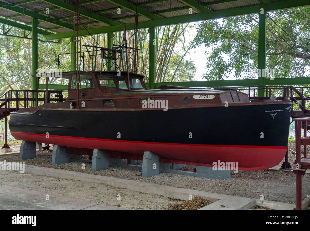 Hemingway House Finca Vigia, Havana,Cuba: Hemingway's boat Pilar Stock ...