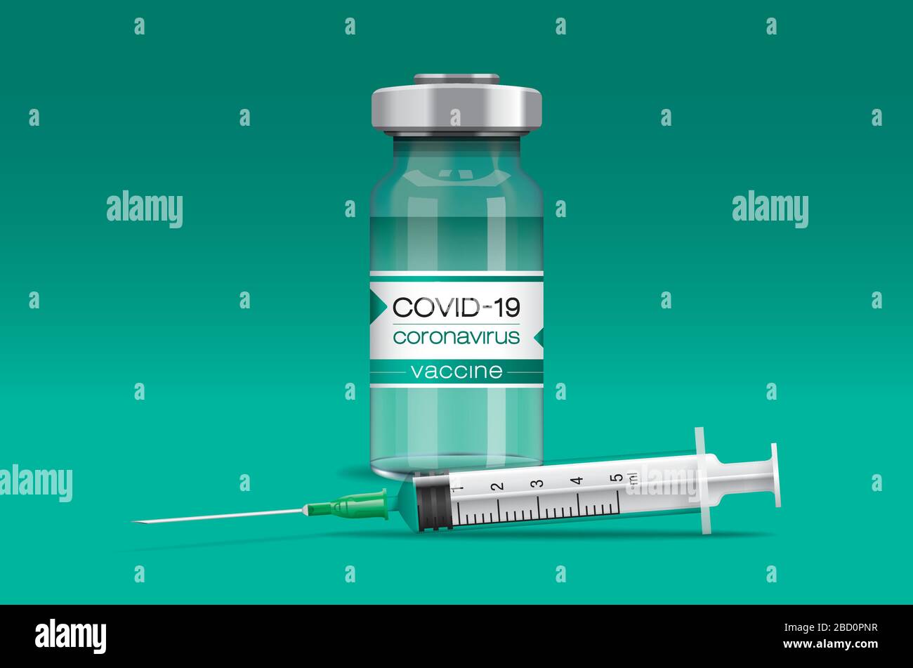 Corona vaccine vector, 3D illustration Stock Vector Image & Art - Alamy