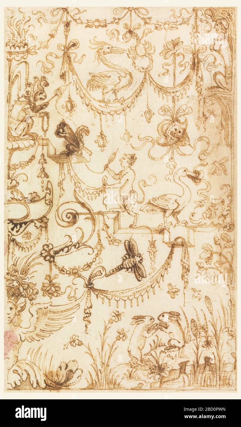 Design for Grotesque Decoration. Research in ProgressThe edges of the ...