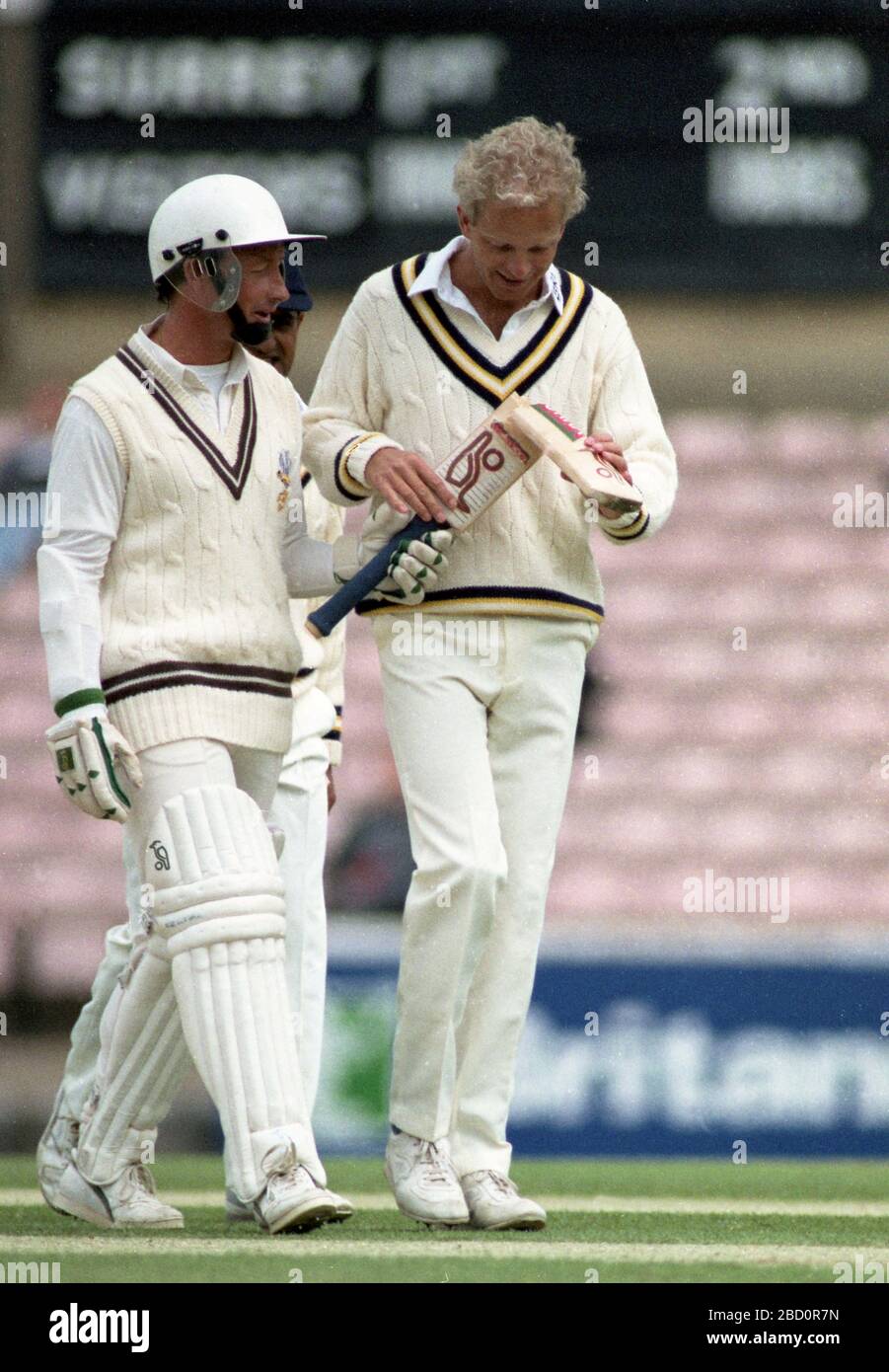 The Oval, London 19 May 1990. Surrey v Hampshire. Surrey opening ...