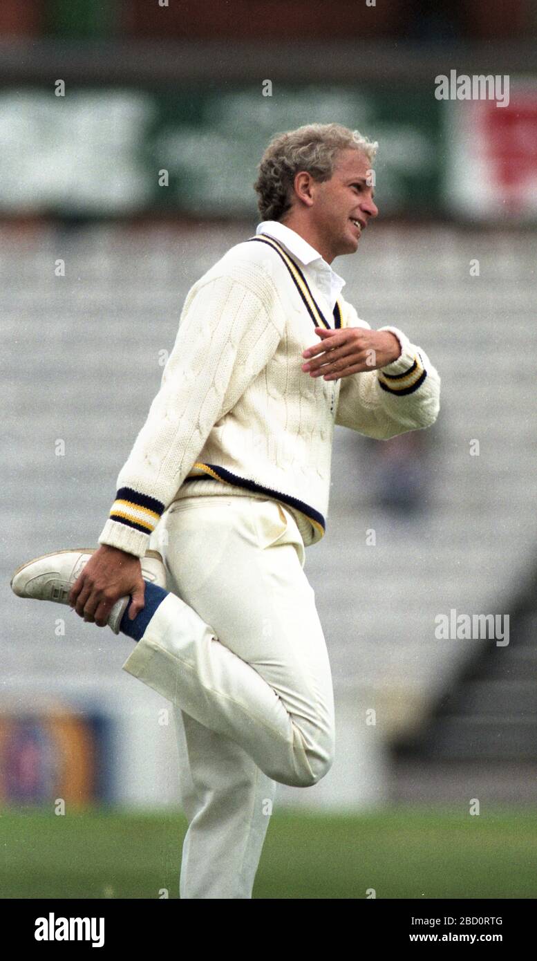 The Oval, London 19 May 1990. Surrey v Hampshire. Hampshire's David ...