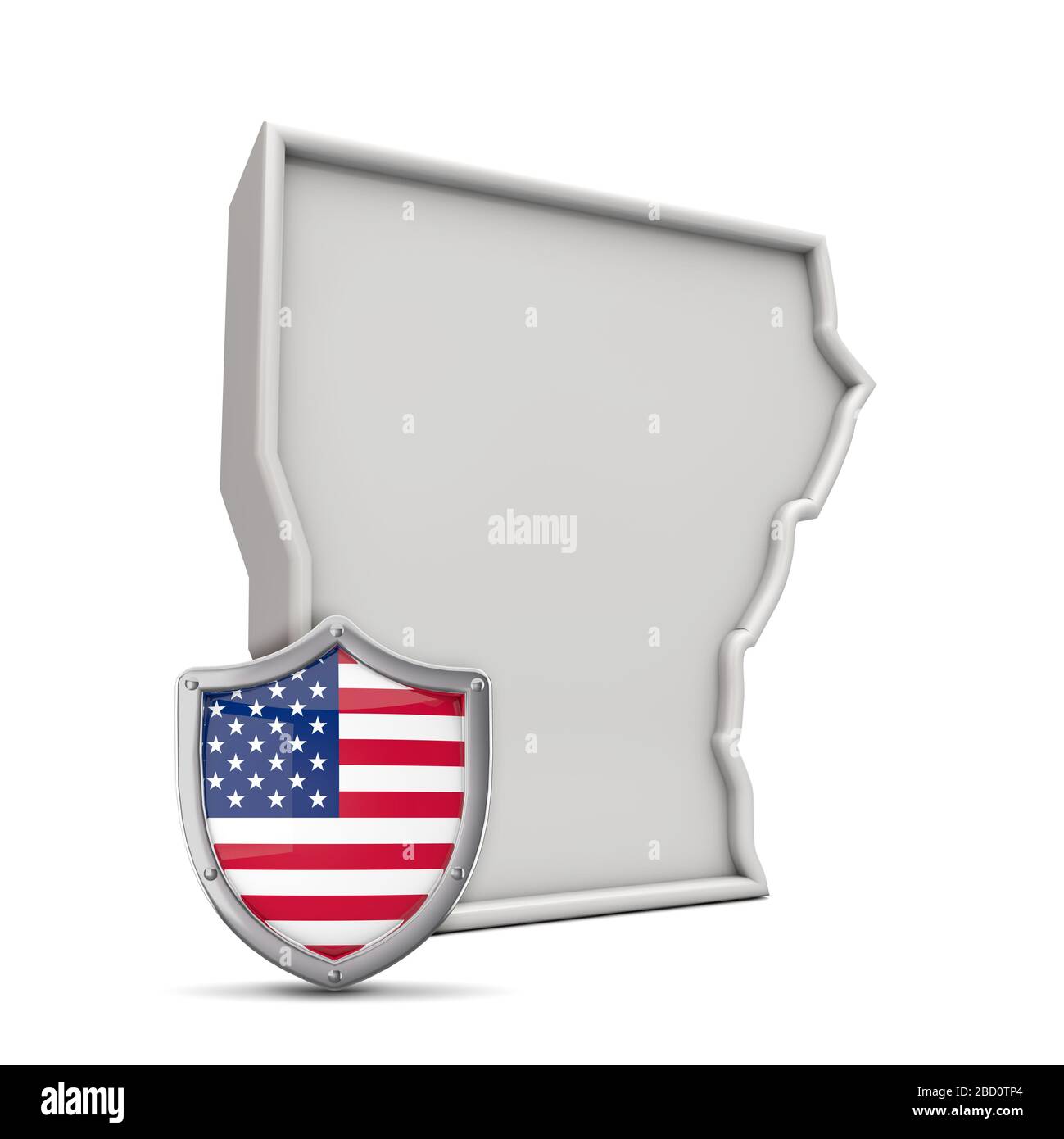 Arkansas county map hi-res stock photography and images - Alamy
