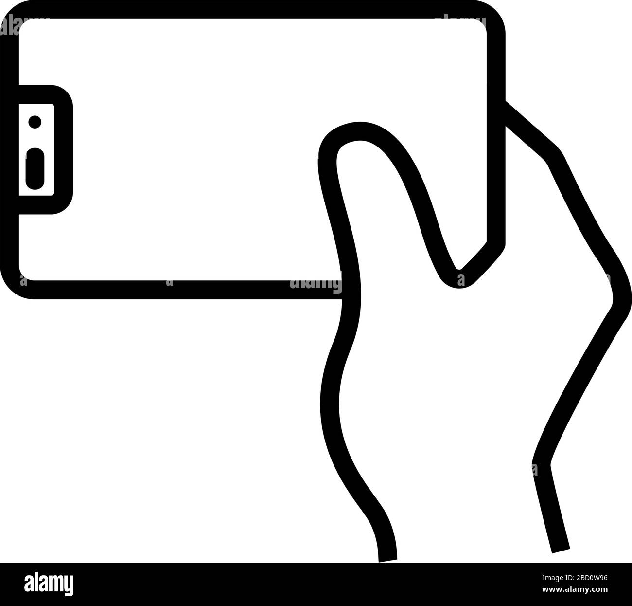 phone icon vector outline illustration Stock Vector Image & Art - Alamy