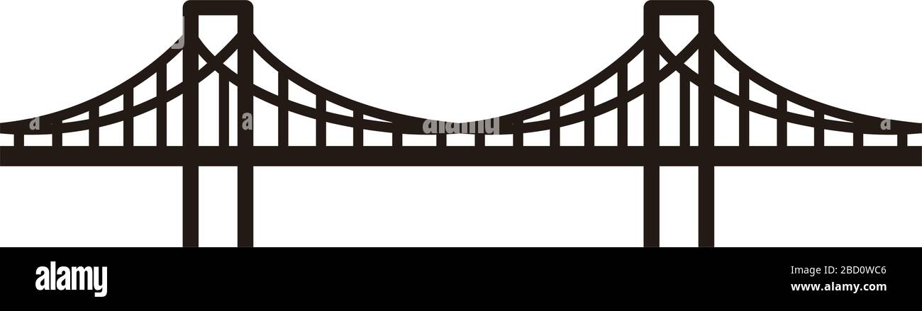simple seamless bridge illustration Stock Vector Image & Art - Alamy