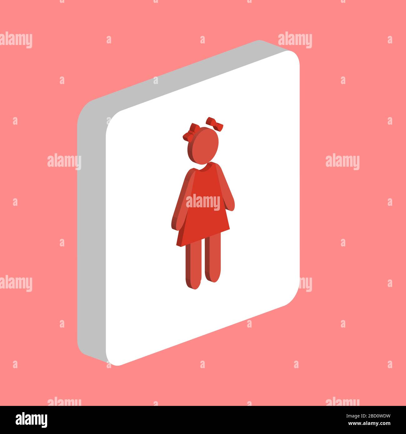 Girl pictogram hi-res stock photography and images - Alamy