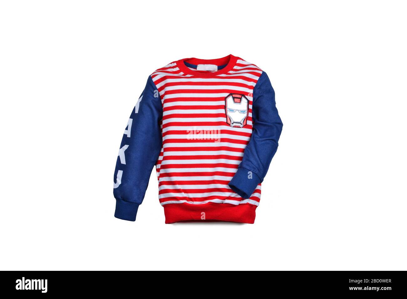 Colorful children clothes isolated in white background Stock Photo - Alamy