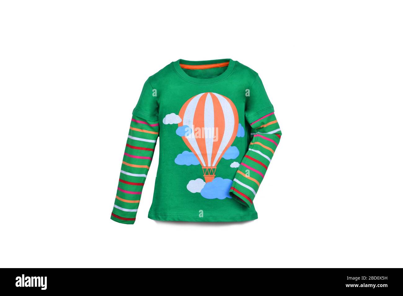 Colorful children clothes isolated in white background Stock Photo - Alamy