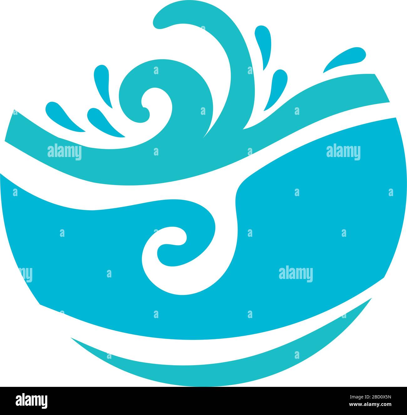 ocean water flat style icon Stock Vector Image & Art - Alamy