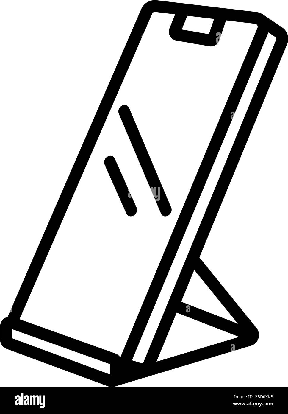 phone stand icon vector outline illustration Stock Vector Image & Art ...