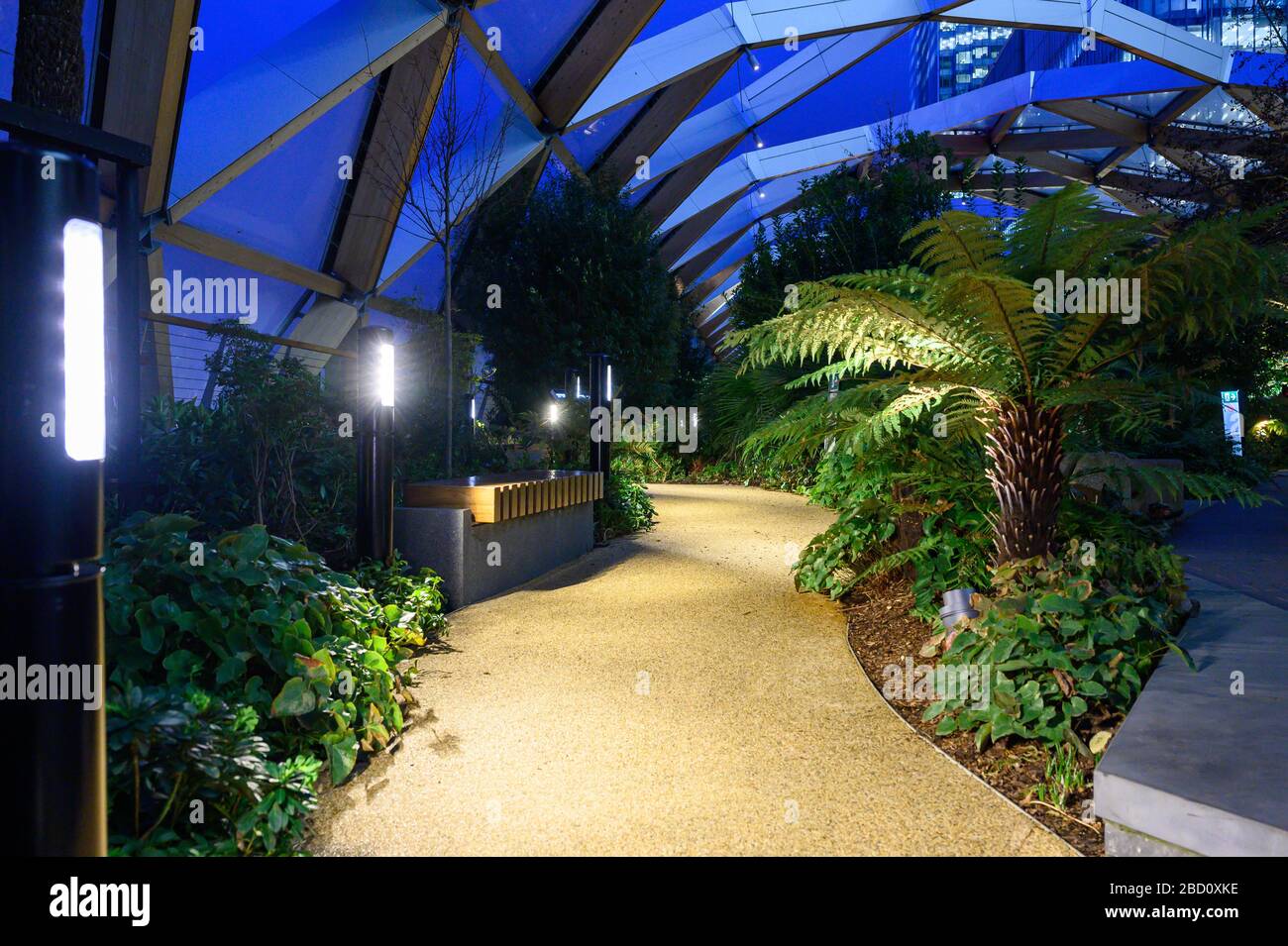 Canary Wharf Crossrail station - landscape design by Gillespies Stock ...