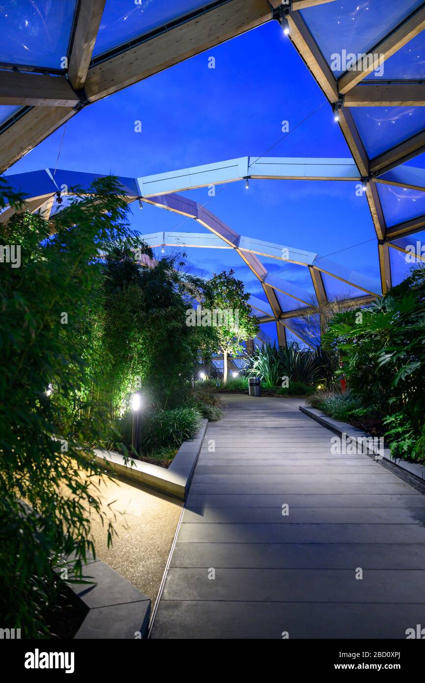 Canary Wharf Crossrail station - landscape design by Gillespies Stock ...