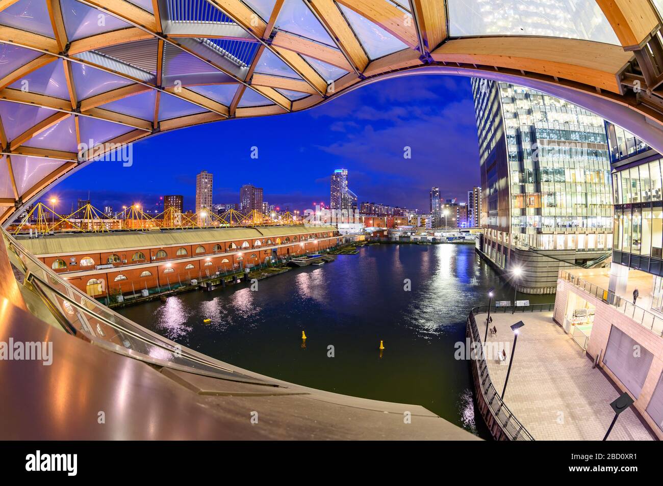 Canary Wharf Crossrail station - landscape design by Gillespies Stock ...