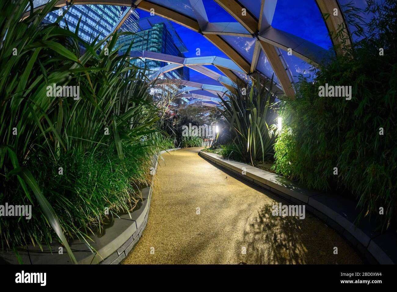 Canary Wharf Crossrail station - landscape design by Gillespies Stock ...