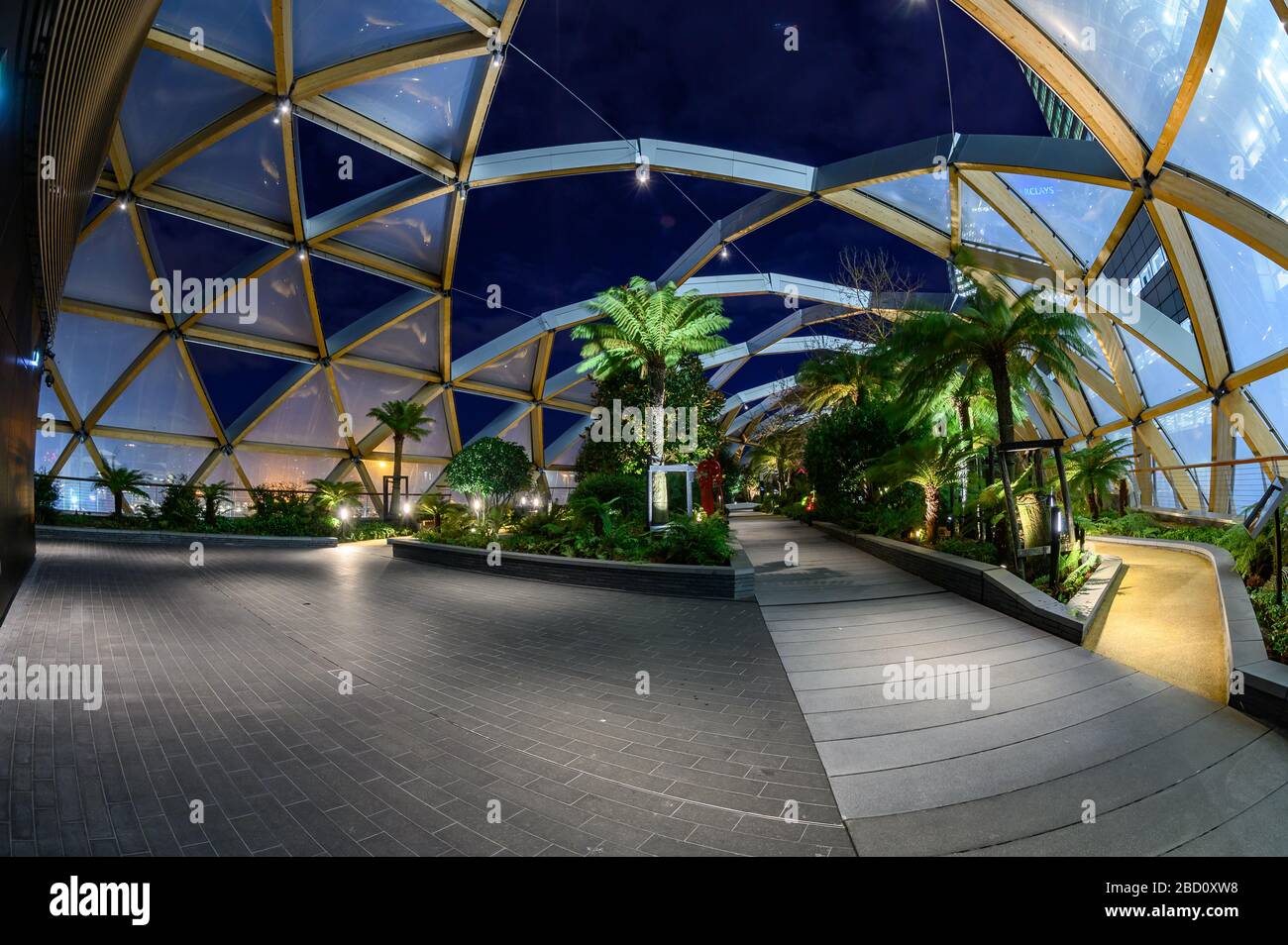 Canary Wharf Crossrail station - landscape design by Gillespies Stock ...