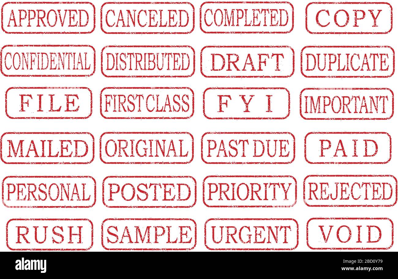 Sample rubber stamp hi-res stock photography and images - Alamy