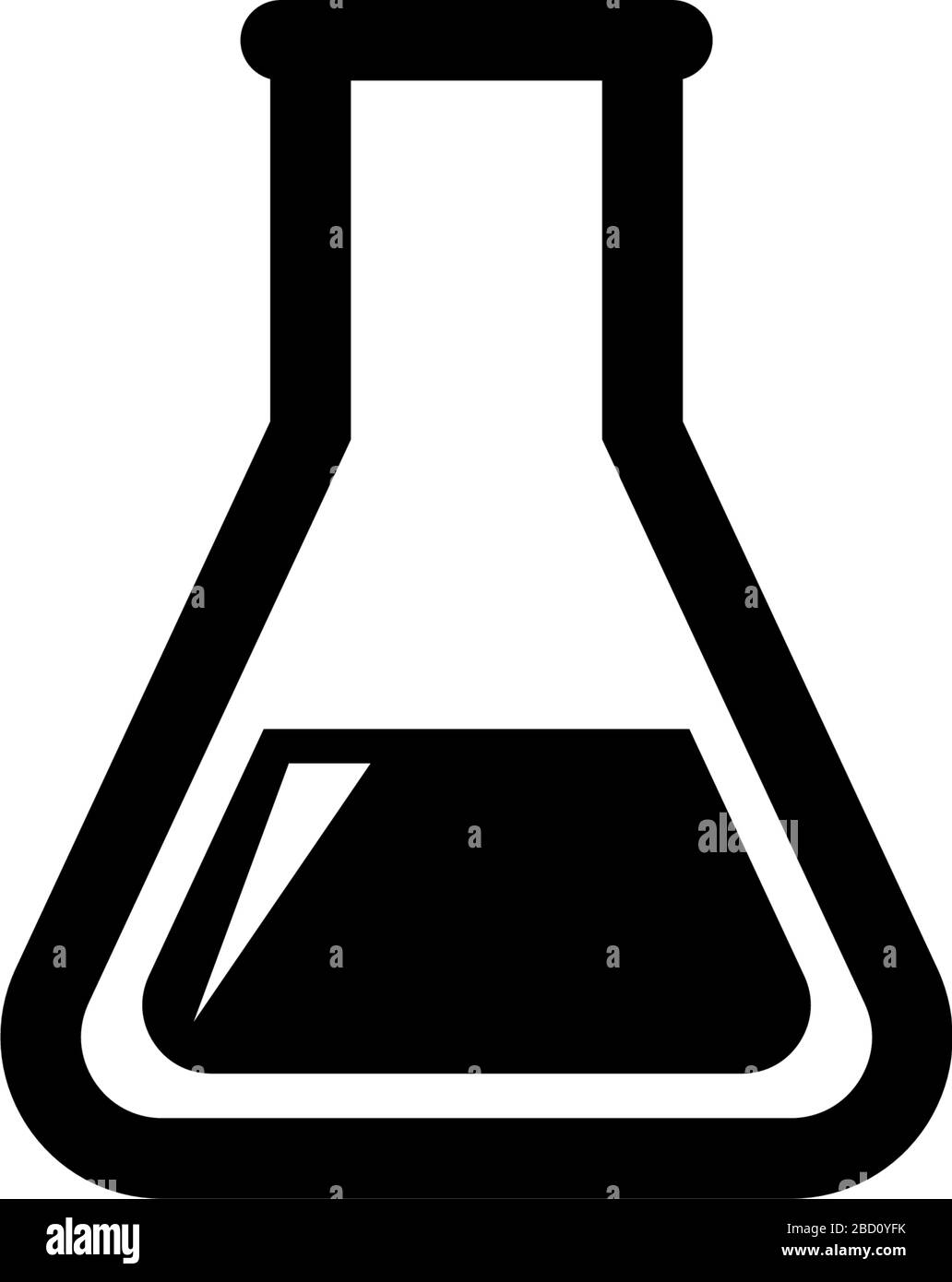 Laboratory Glass, Experiment Flask, Test Tube. Flat Vector Icon ...