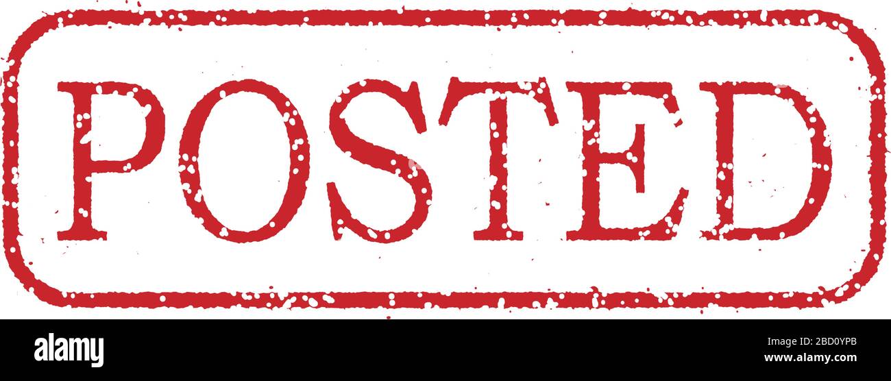 business stamp vector illustration / POSTED Stock Vector Image & Art ...